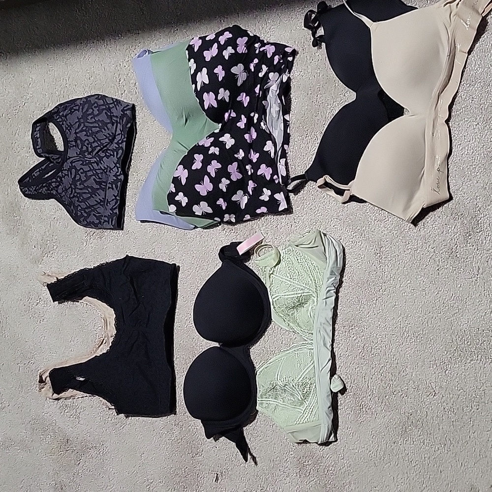 9 Different Bras, Mostly Pink - Gem